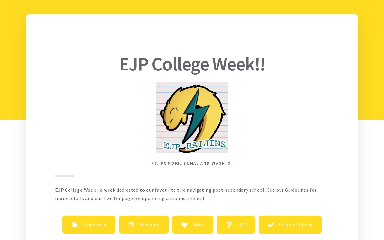 EJP College Week